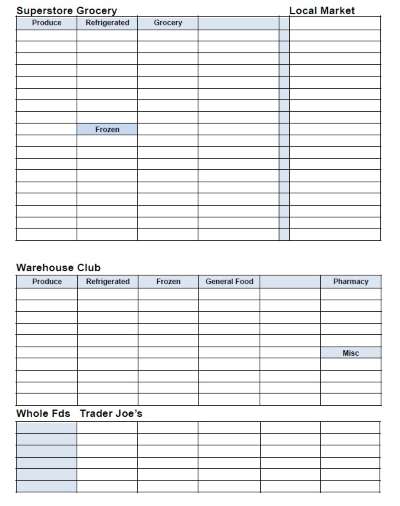 Grocery List Printables | Organizing A Plant Based Life