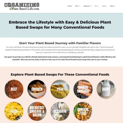 Plant Based Organization | Organizing A Plant Based Life