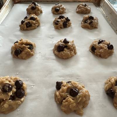Vegan Oatmeal Chocolate Chip Cookies | Organizing A Plant Based Life